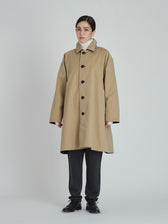 ウールリバーシブルステンカラーコート/TBCA-013