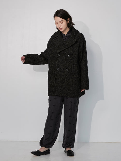 ミックスツイードピーコート/TBEA-272