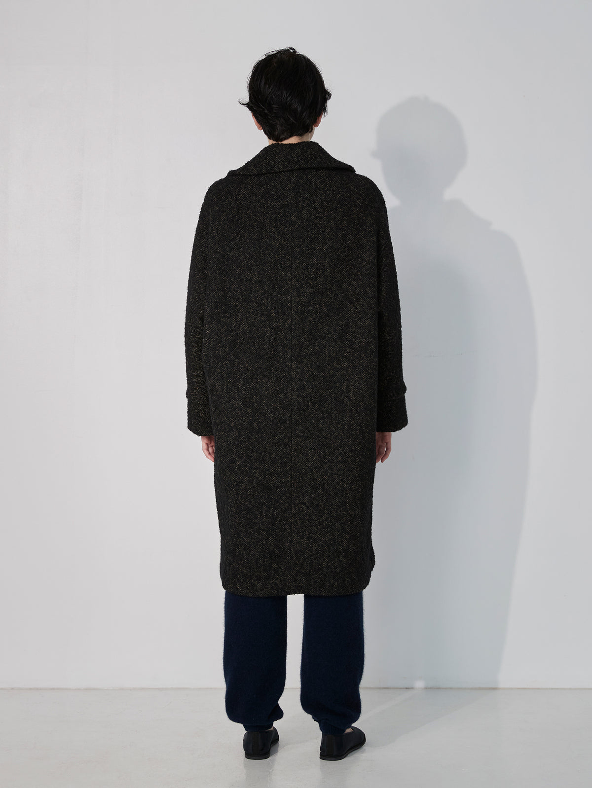 ミックスツイードテントコート/TBEA-271