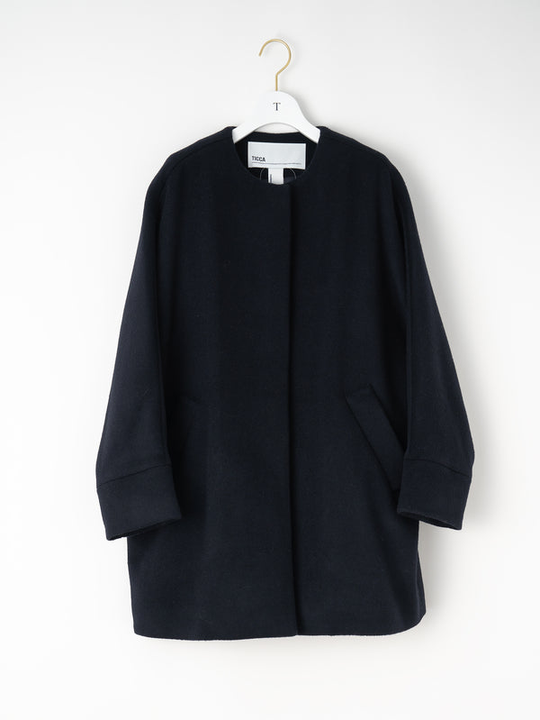 ノーカラーテントコート/TBEA-244